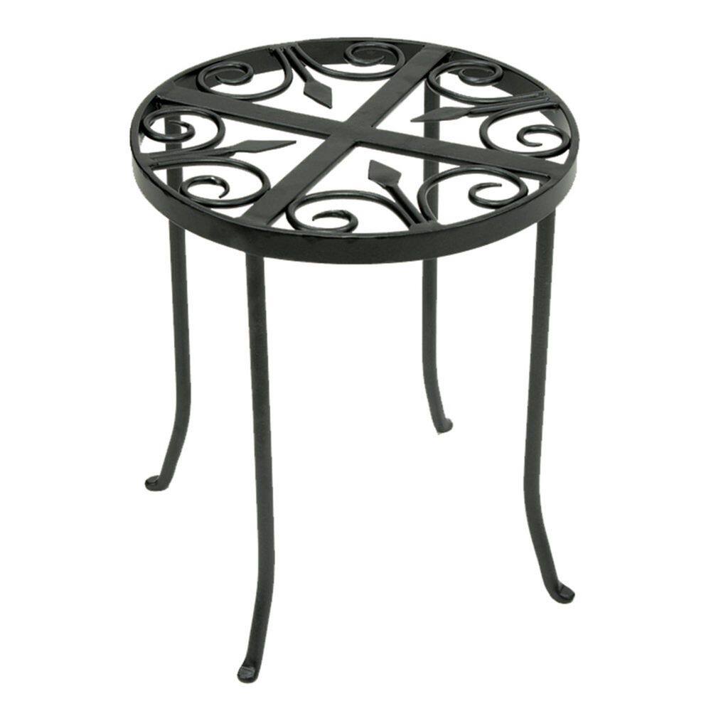 Achla Designs Round Trivet Iron Decorative Pots, 14 in. H x 11.25 in. W ...