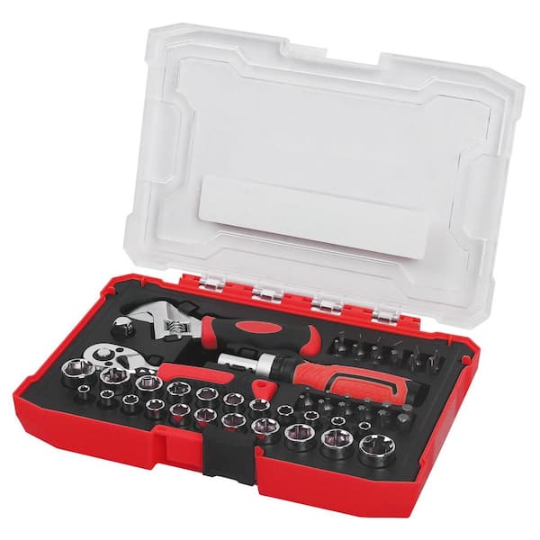 KING Mechanics Socket Tool Set, SAE and Metric, Stubby Set (50-Piece ...