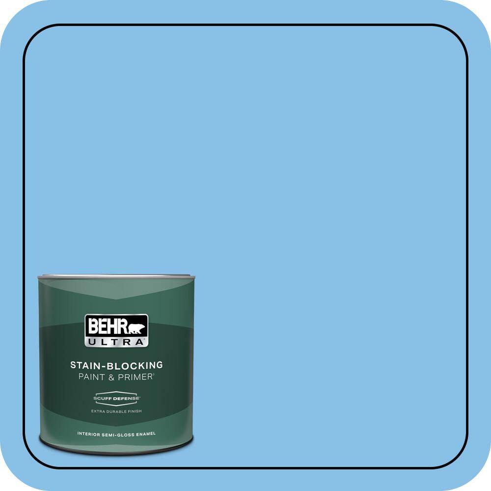 BEHR ULTRA 1 qt. #P510-3 Rhodes Extra Durable Semi-Gloss Enamel ...