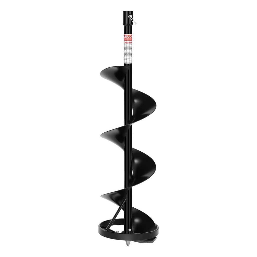 VEVOR Ice Auger Drill Bit, 8 in. Dia. High-Strength Steel Ice Fishing ...