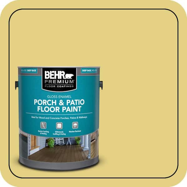 BEHR PREMIUM 1 gal. #P330-4 Starfruit Gloss Enamel Interior/Exterior ...