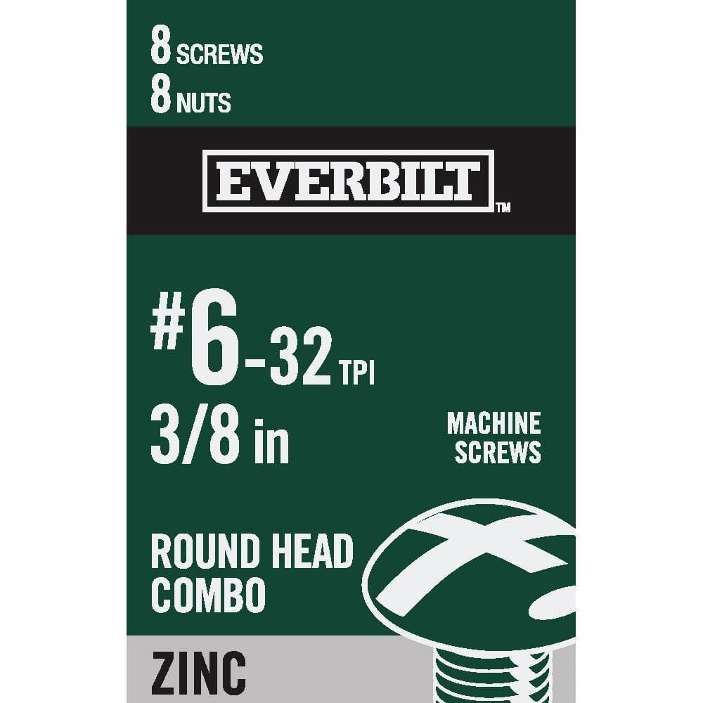Reviews for Everbilt #6-32 x 3/8 in. Zinc Plated Combo Round Head ...