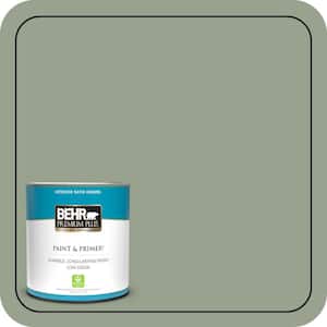 BEHR PREMIUM PLUS 8 oz. #N390-4 Bitter Sage Flat Interior/Exterior ...