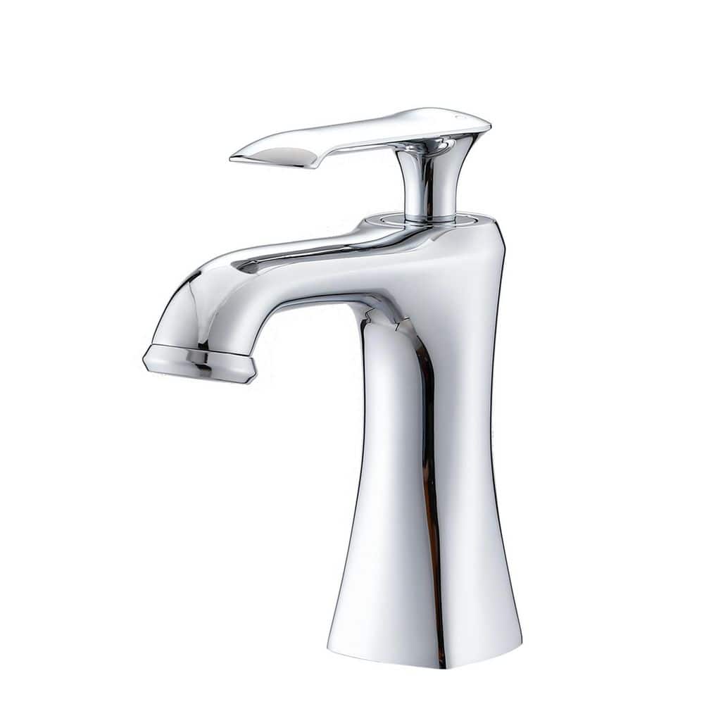 Pdpbath Single Handle Straight Spout Single Hole Bathroom Sink Faucet ...