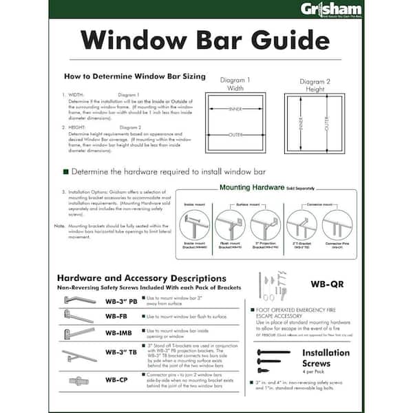 Black Window Frame Bar