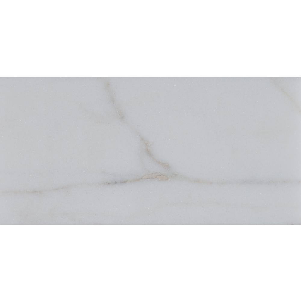 MSI Calacatta Gold 3 in. x 6 in. Polished Marble Floor and Wall Tile (5 ...