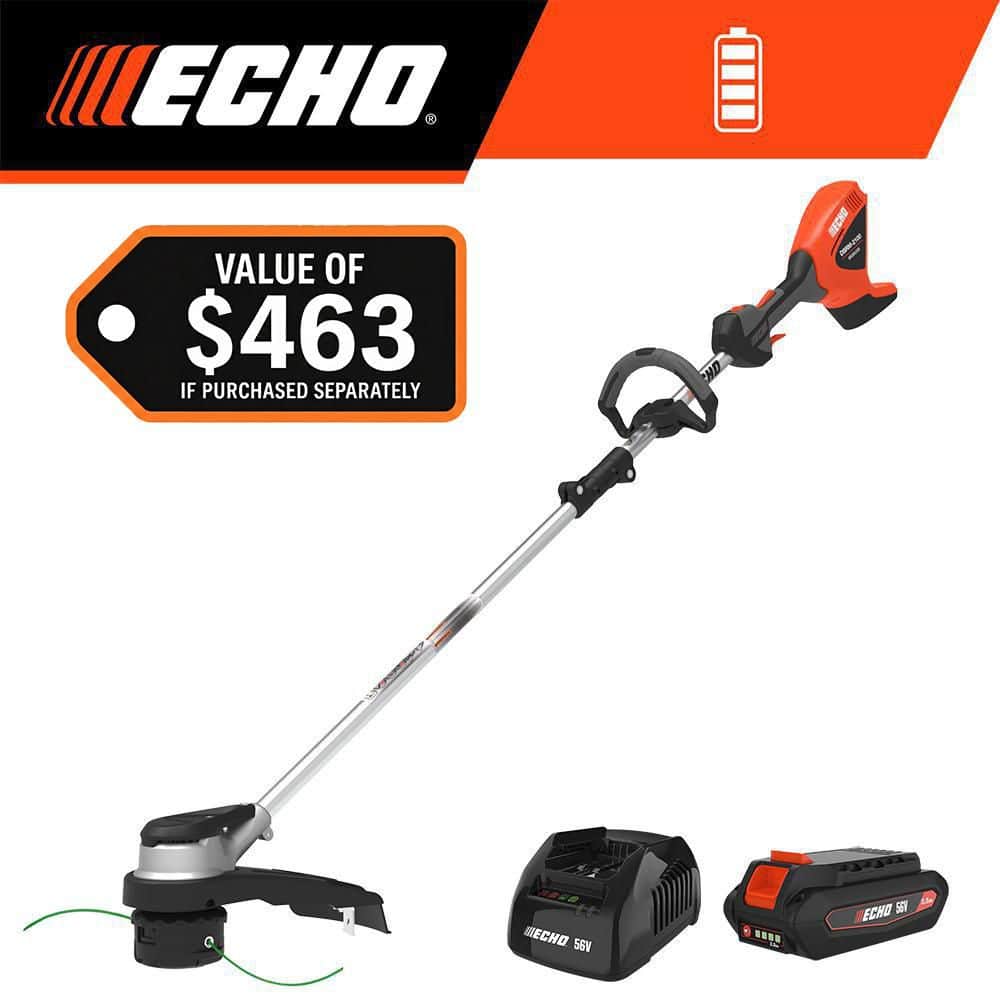 ECHO 56V 16 in. Brushless Cordless Battery Straight Shaft String ...
