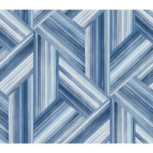 Seabrook Designs 56 sq. ft. Blue Lake and Frost Notch Trowel Abstract ...