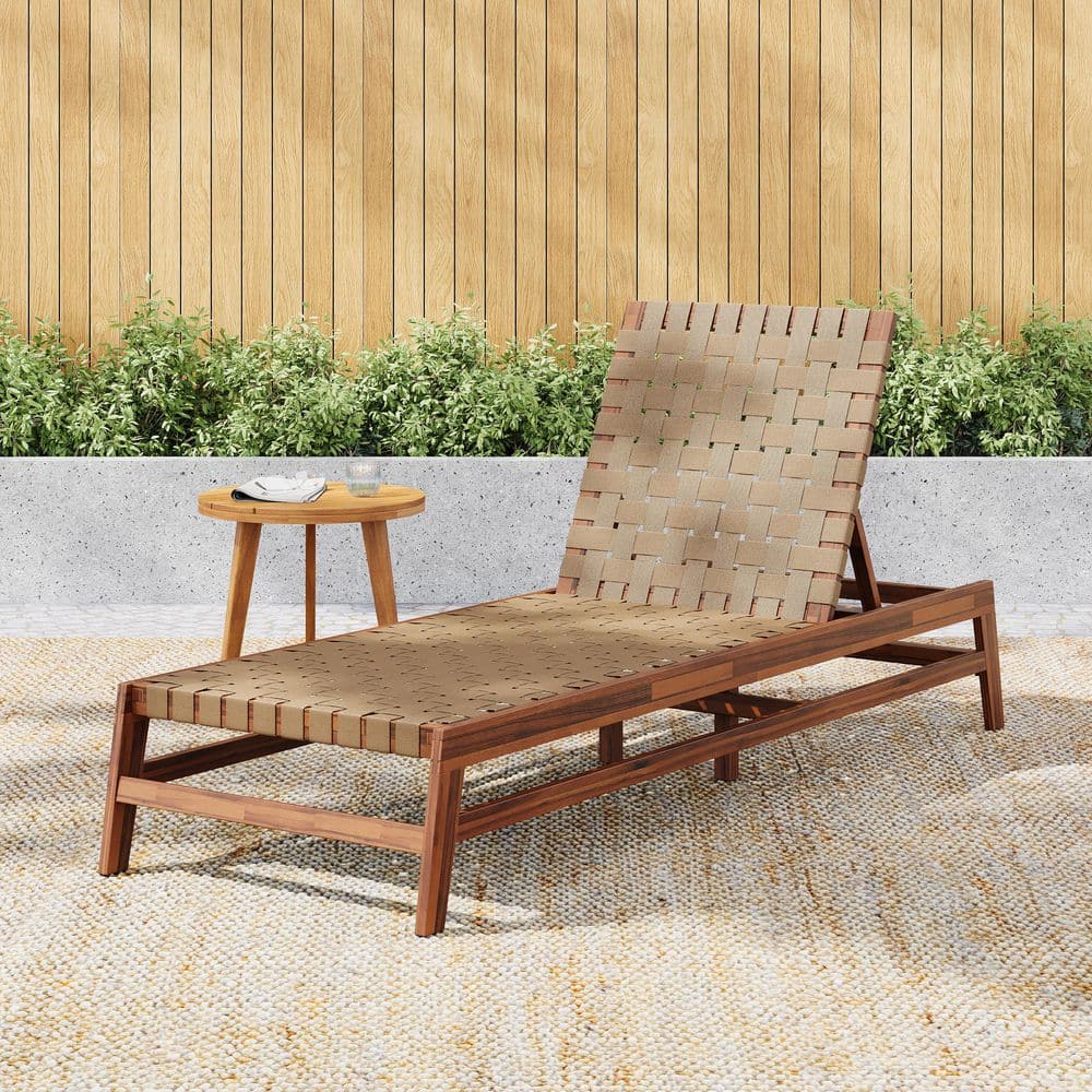 CHRISTOPHER KNIGHT HOME Tobias Patio Mocha Wood and Light Brown Rope ...