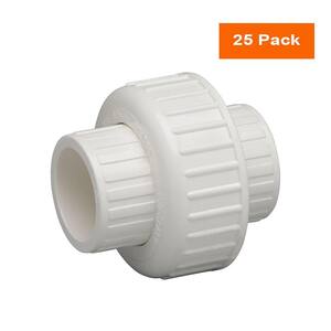 2 in. Schedule 40 PVC Pipe Union Fitting Slip x Slip (20-Pack) 457-020 ...