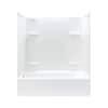 MUSTEE Durawall 60 in. L x 30 in. W x 70.75 in. H Rectangular Tub ...