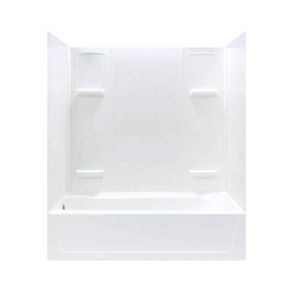 MUSTEE Durawall 60 in. L x 30 in. W x 70.75 in. H Rectangular Tub ...