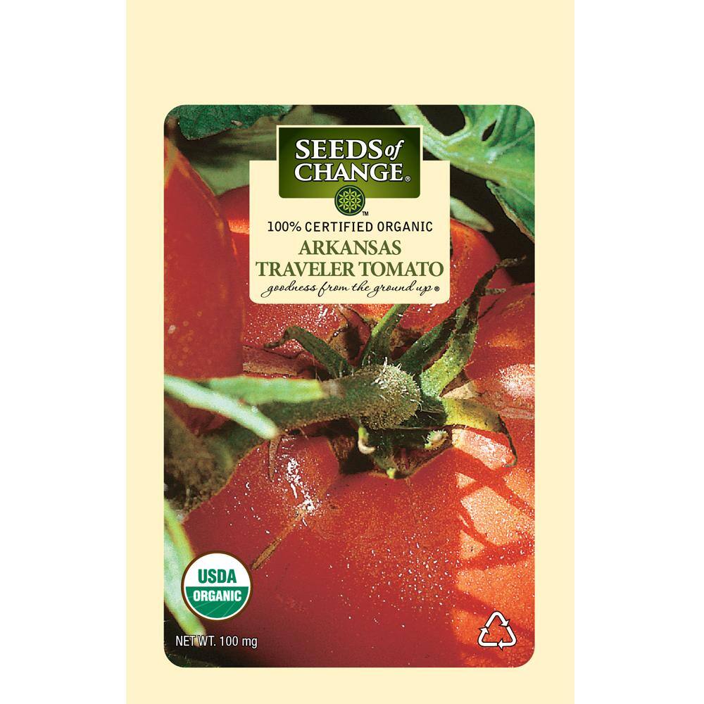 Seeds of Change Organic Arkansas Traveler Tomato Seeds 01590 - The Home ...