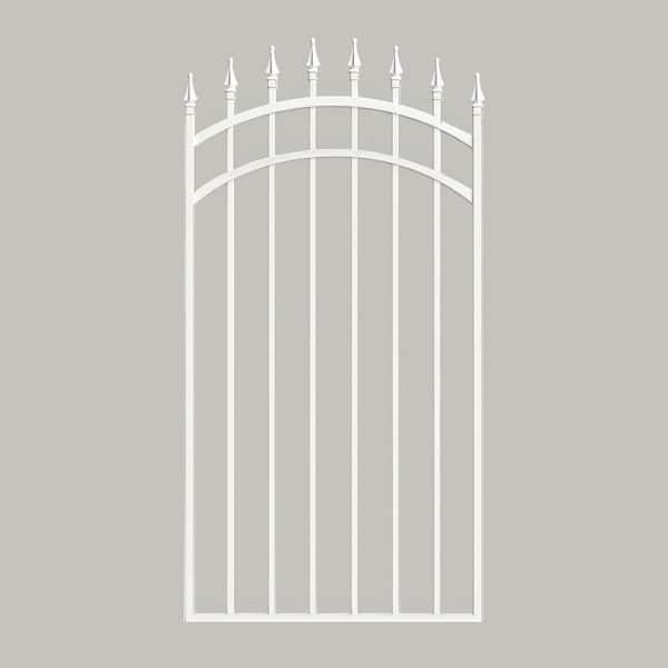 White Wrought Iron Gate Clifton Style Tall Wrought Iron Gate, With