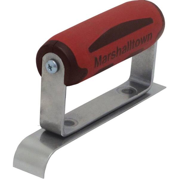 MARSHALLTOWN 1 in. x 6 in. Narrow Stainless Steel Edger 3/8 in. Radius ...