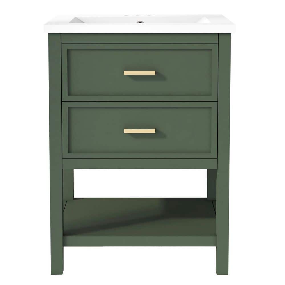 DELUXE DL LIVING Mag 24 in. Freestanding Single Sink Bath Vanity in ...