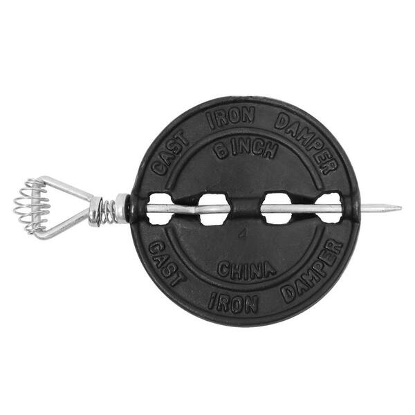 MINUTEMAN INTERNATIONAL 6 in. Dia Cast Iron Pipe Damper, Black X307260 ...