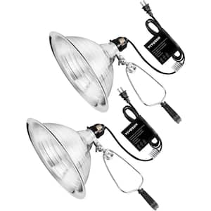 HDX 10-1/2 in. 300-Watt Incandescent Heavy Duty Heat Lamp Clamp Light ...
