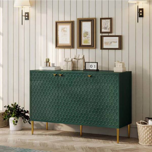 Boyel Living 3-Door Green Locker Storage Cabinet BL-0013M-GR - The Home ...