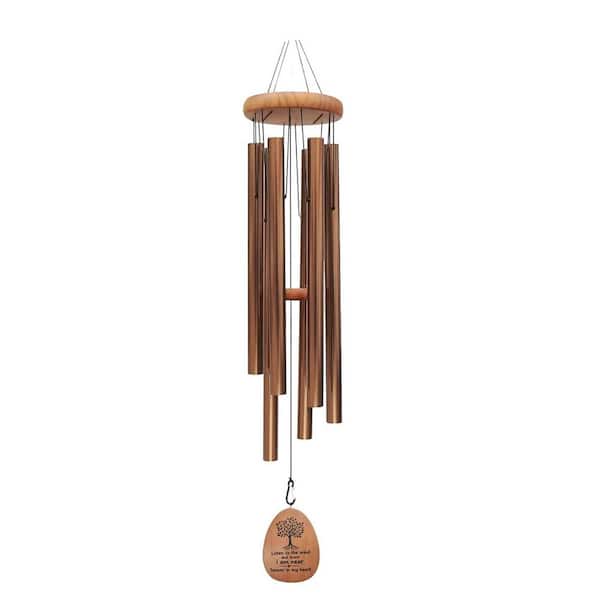 42 in. Aluminum Wind Chimes for Outside Deep Tone HP7NN8Z83W - The Home ...