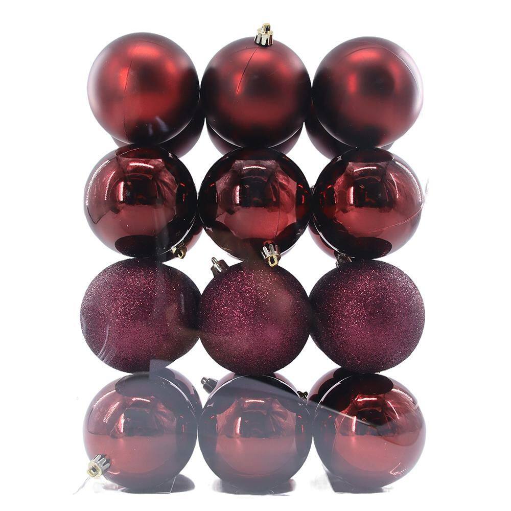 Home Accents Holiday 24 CT 80 MM Ornament SET-CRIMSON 26SU00006 - The ...