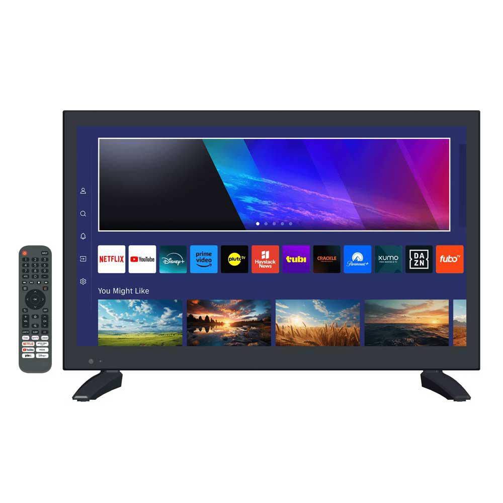 Adrinfly 19 in. Smart LED HDTV, 1080p, WiFi, Built-in Speakers, USB, 3 ...