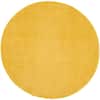 Nourison Essentials 4 ft. x 4 ft. Yellow Solid Contemporary Indoor ...