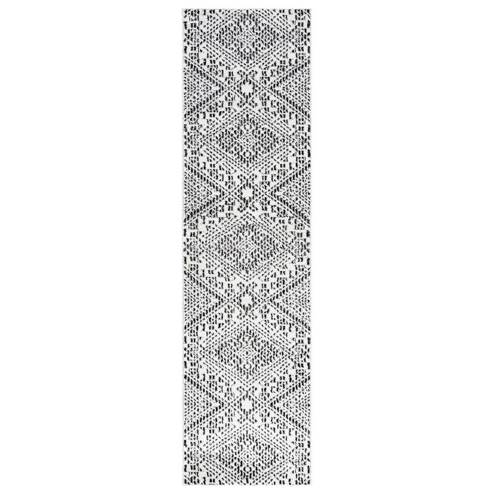 World Rug Gallery Tribal Pattern Cream 2 ft. 3 in. x 12 ft. Runner Rug ...