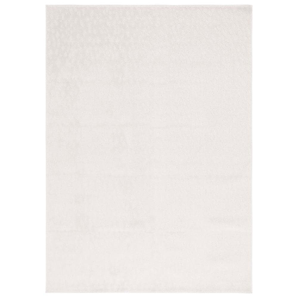SAFAVIEH Pattern and Solid Ivory 5 ft. x 8 ft. Abstract Geometric Area ...