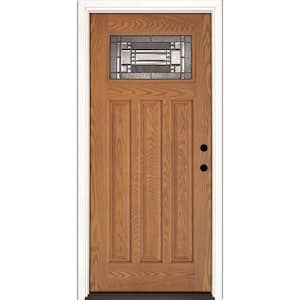Feather River Doors 37.5 in. x 81.625 in. Preston Patina Craftsman Lite ...