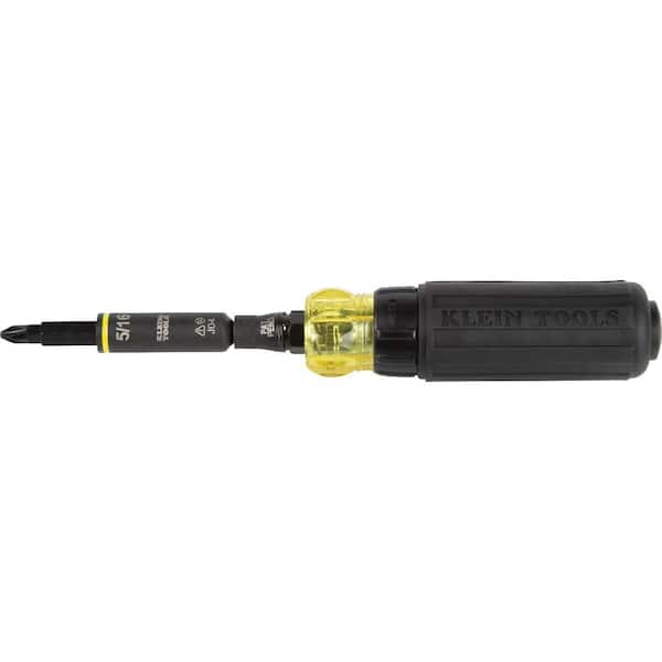 Klein Tools 11-in-1 Ratcheting Impact Multi-Bit Screwdriver with ...