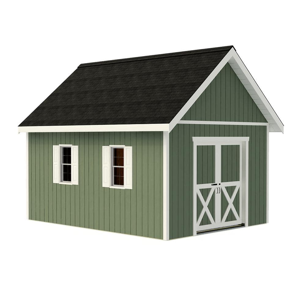 Best Barns Planner's Paradise 12 ft. x 24 ft. Wood Shed Kit with Space ...