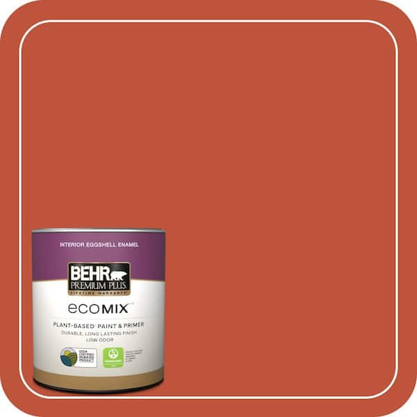 BEHR PREMIUM PLUS 1 qt. #S-G-200 Glowing Firelight Eggshell Enamel ...