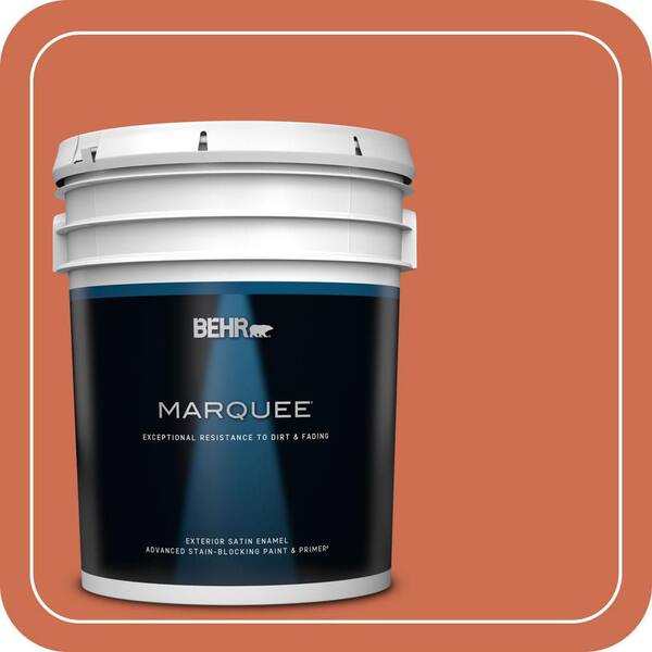 BEHR MARQUEE 5 gal. #M180-6 Tiki Torch Satin Enamel Exterior Paint ...