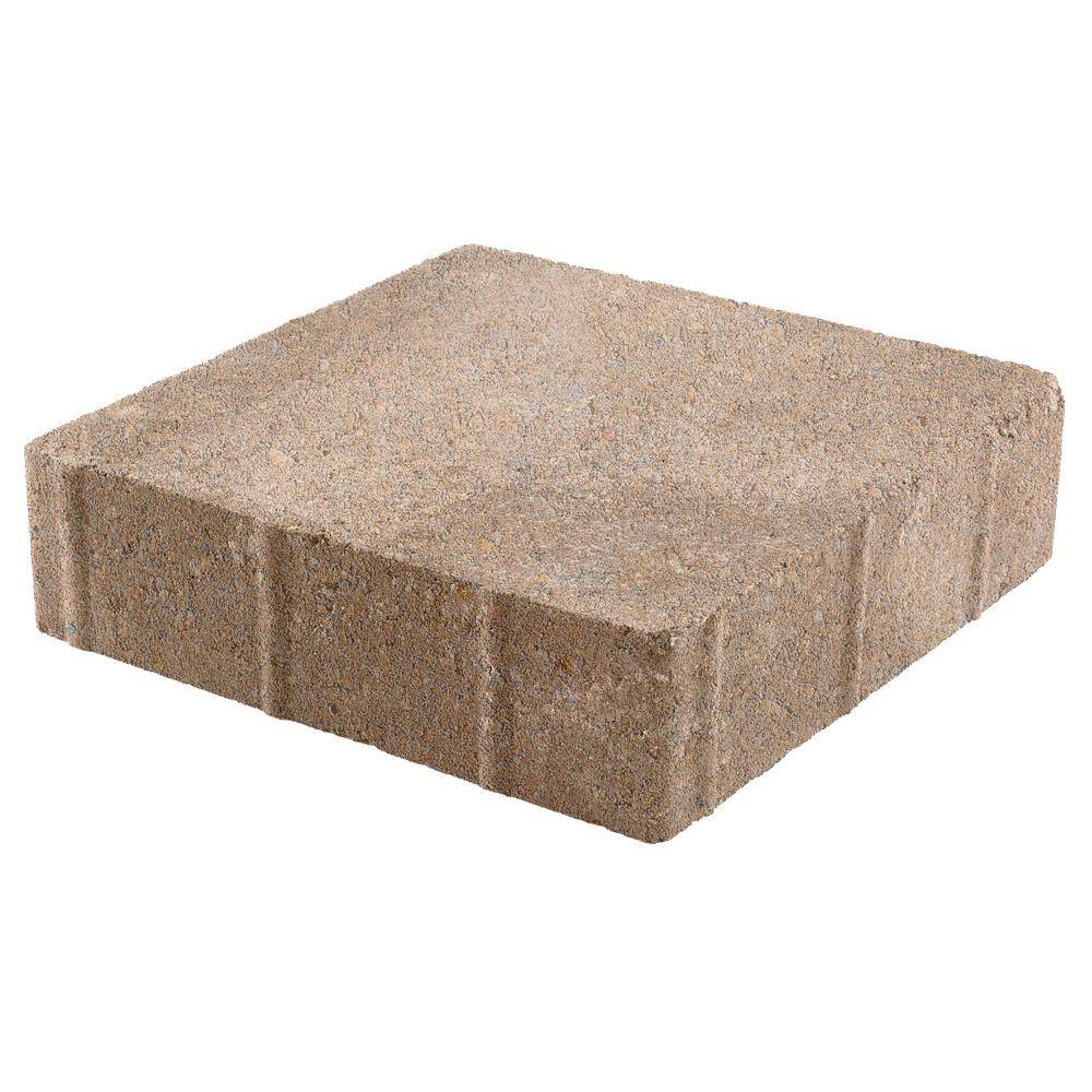 Pavestone Vintage 8.86 in. L x 8.86 in. W x 2.36 in. H Silver Shell ...