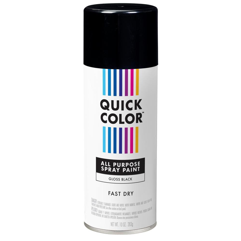 Reviews for Quick Color 10 oz. Gloss Black General Purpose Interior ...