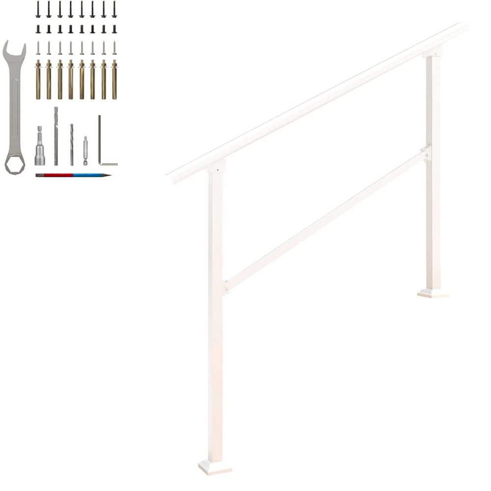 Afoxsos 49 Stainless Steel Handrail for Outdoor Steps Adjustable Angle ...