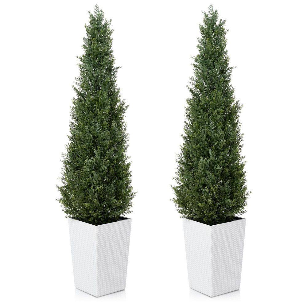 DR.Planzen 60 in. Artificial Indoor/Outdoor Topiary Cedar Tree with ...