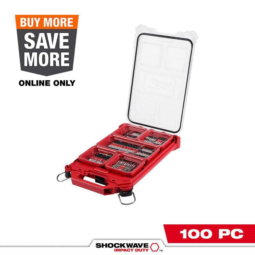 Milwaukee SHOCKWAVE Impact Duty Alloy Steel Screw Driver Bit Set with ...