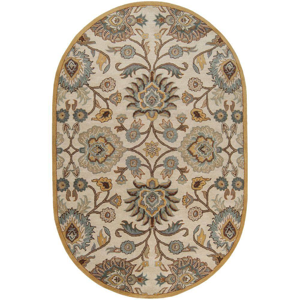 Artistic Weavers Artes Beige 8 ft. x 10 ft. Oval Area Rug JHN-1012 ...