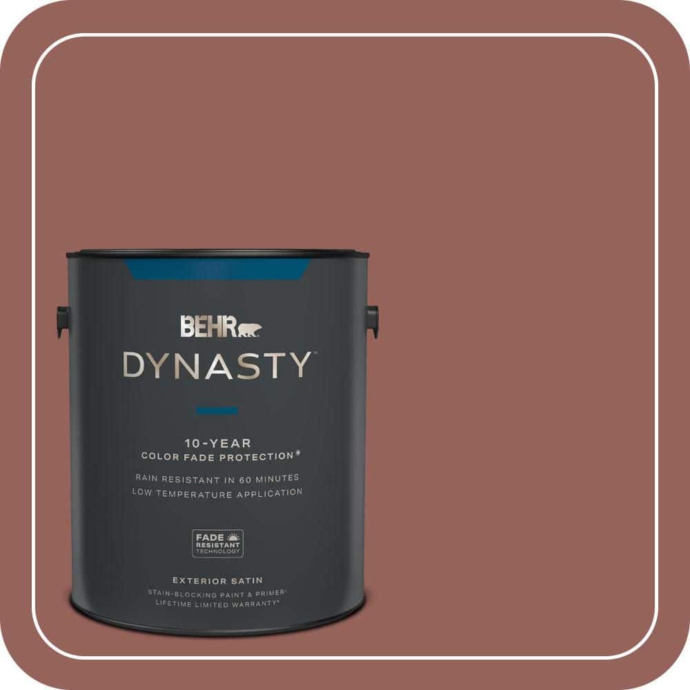 BEHR DYNASTY 1 gal. #ICC-73 Brick Hearth Satin Enamel Exterior Stain ...