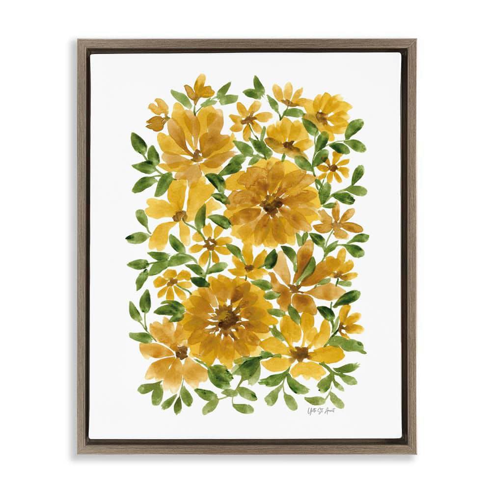 Stupell Industries Scattered Sunflower Blooms by Yvette St. Amant Brown ...
