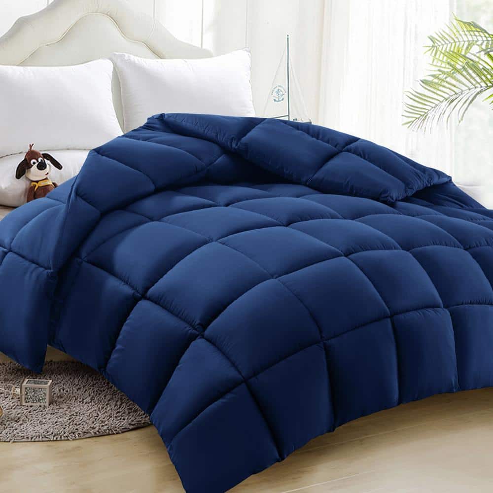 JEAREY All Season Navy Queen Breathable Comforter 250g-NV-Q - The Home ...