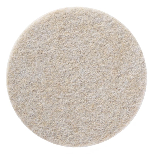 Scotch 3 in. Beige Round Surface Protection Felt Floor Pads (8-Pack ...