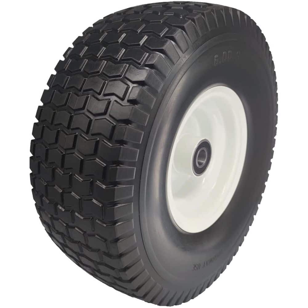 Ogracwheel 15 in. x 6 in. Front Wheel Assembly with Turf Saver Tread ...