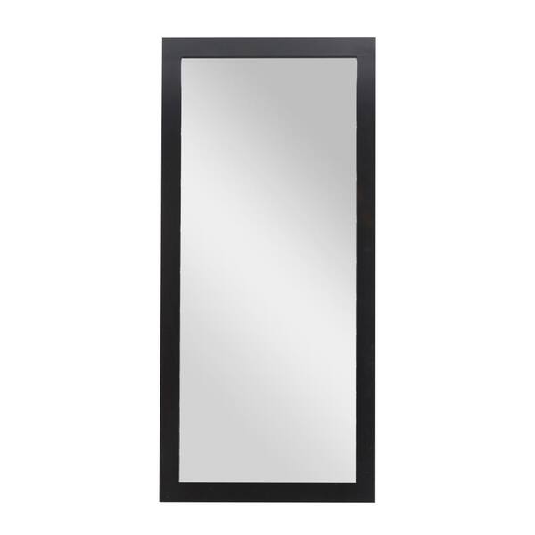 Litton Lane 70 in. x 32 in. Rectangle Framed Black Wall Mirror 040700 ...