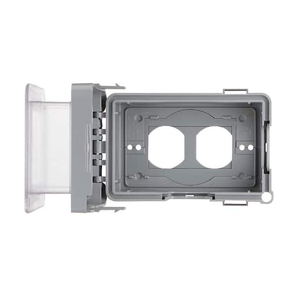Commercial Electric 1-Gang Extra Duty Non-Metallic Low Profile While-In ...