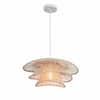 Hampton Bay Wilby 1-Light Natural Tiered Pendant Chandelier with Rattan ...