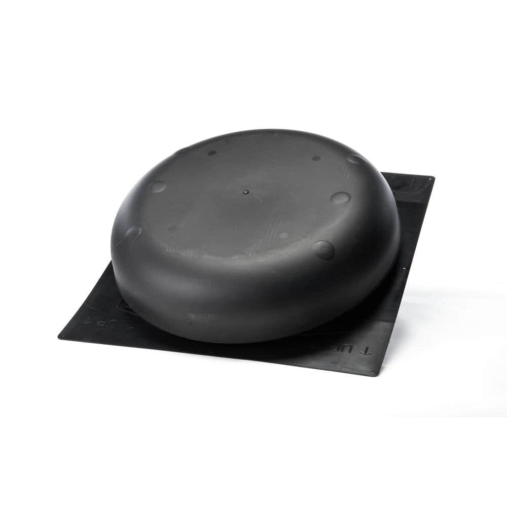 PYTHON 150 sq. in. NFA Black Polypropylene Static Round Vent RD150BK ...