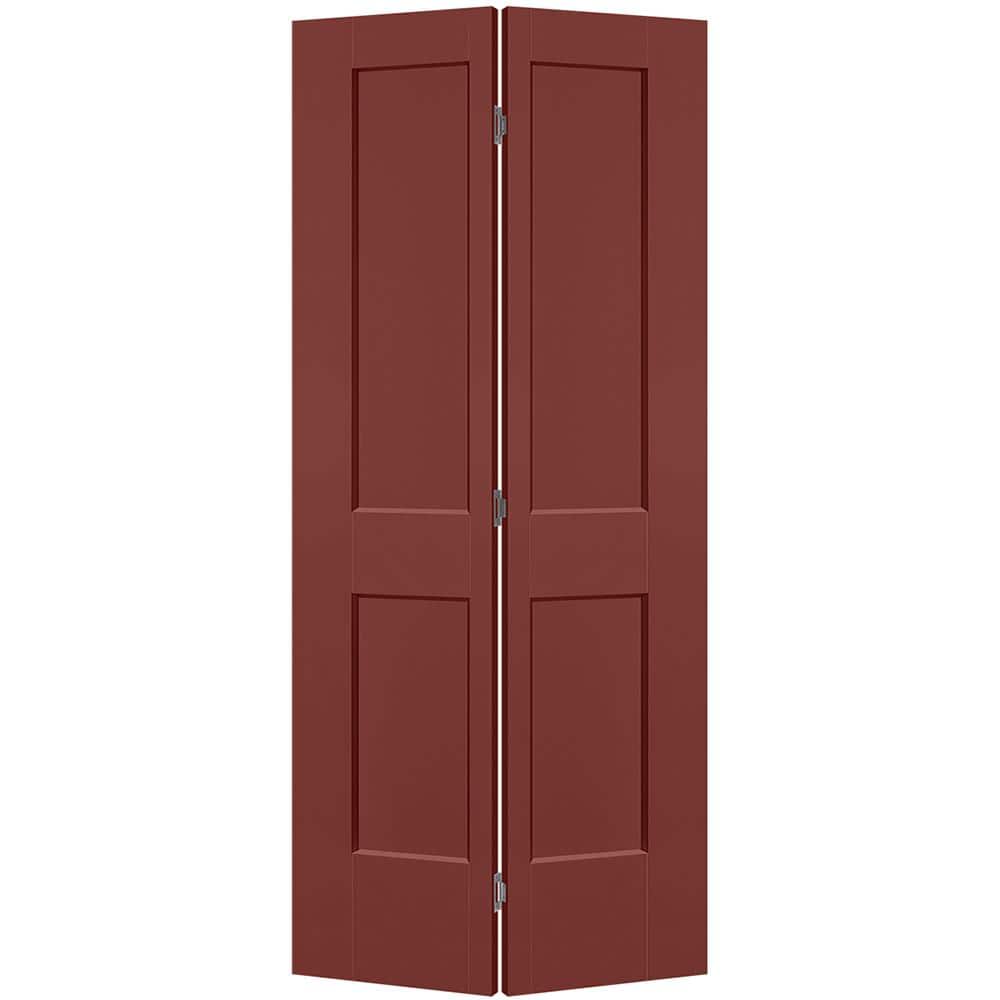 Masonite 36 in. x 80 in. 2-Panel Logan Hollow Core Red Bluff Molded ...